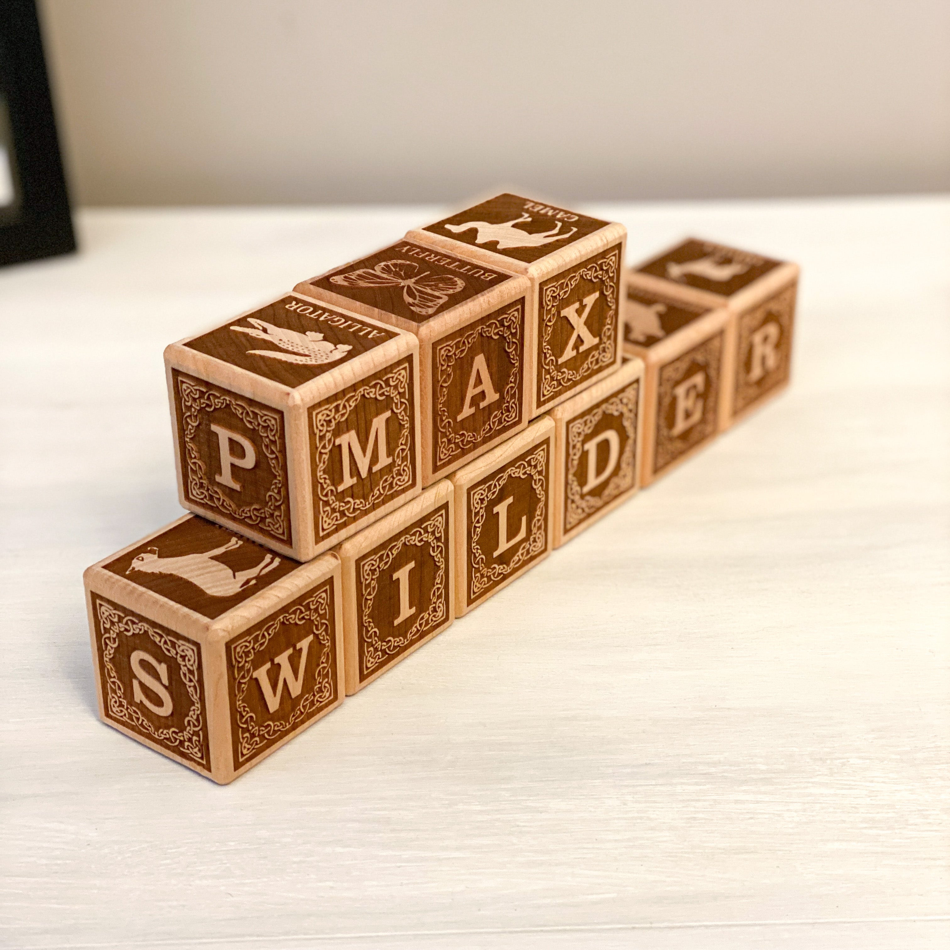 Personalized Baby Name Blocks - Animal Collection (ENGLISH) – Maker ...