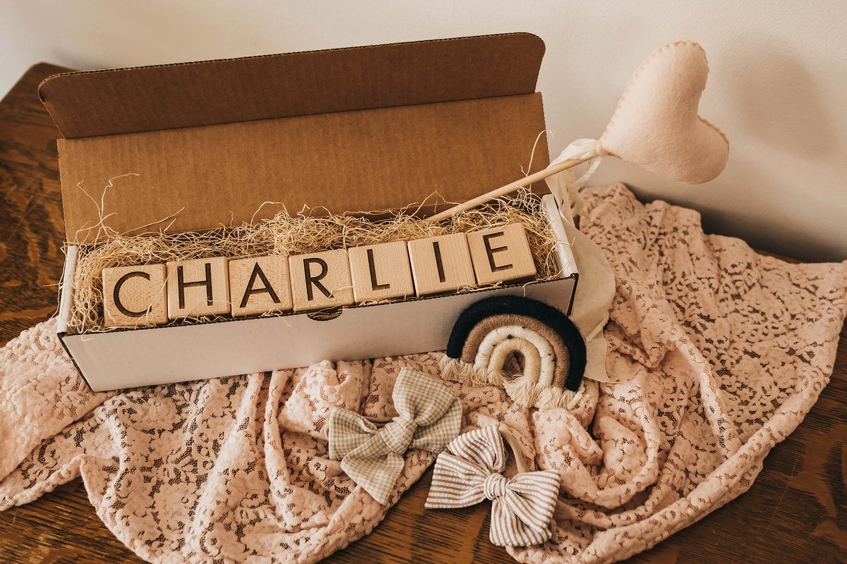 Personalized Baby Name Blocks - Modern Collection – Maker Mind Toys